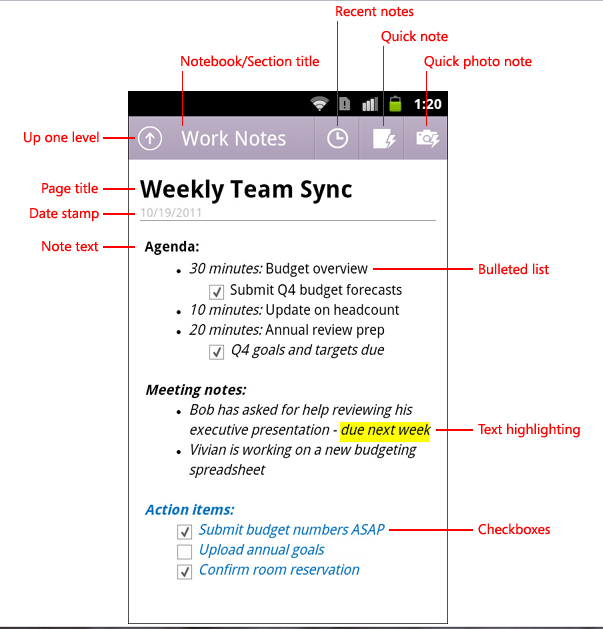 OneNote Mobile sur Android | Calipia : le blog