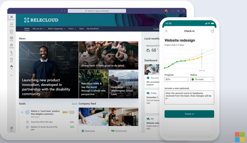 Du nouveau dans Viva : acquisition d’Ally.io par Microsoft | Calipia ...